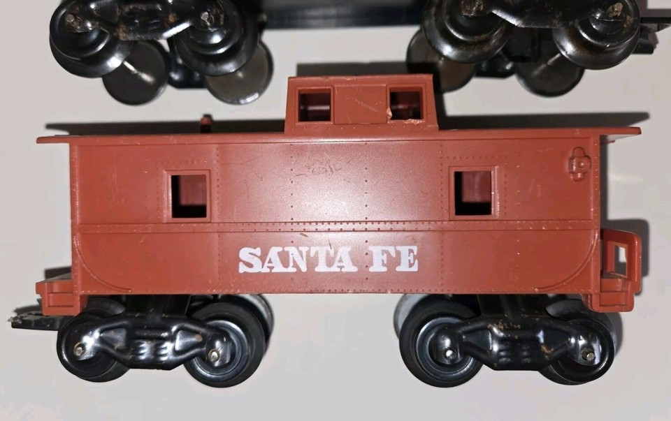 Marx 666 Diecast Steam Locomotive w/ Santa Fe Tender & Caboose Type G ...