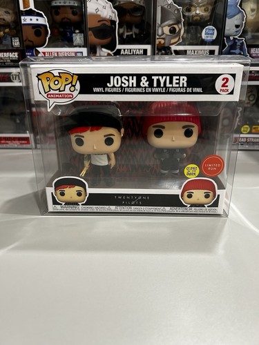 New Funko Pop Josh & Tyler 2 Pack Twenty One Pilots Rocks Glow Dark Toy ...