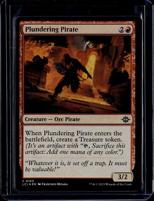 Plundering Pirate - 160 - Foil - LCI - NM - MTG Magic the Gathering | eBay