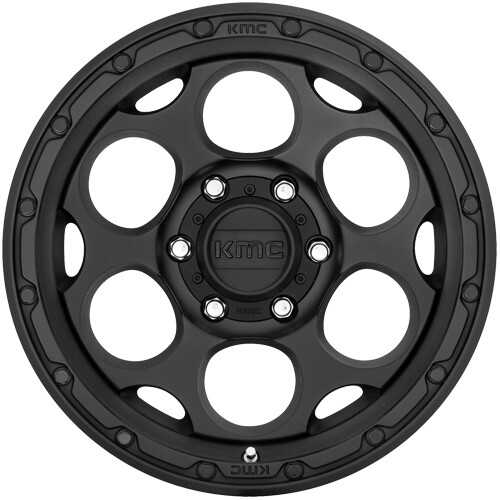 (4) KMC KM541 Dirty Harry 17x8.5 5x5" +18mm Textured Black Wheels Rims ...