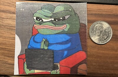 Plotting Pepe - Meme Sticker, Glossy Vinyl | eBay