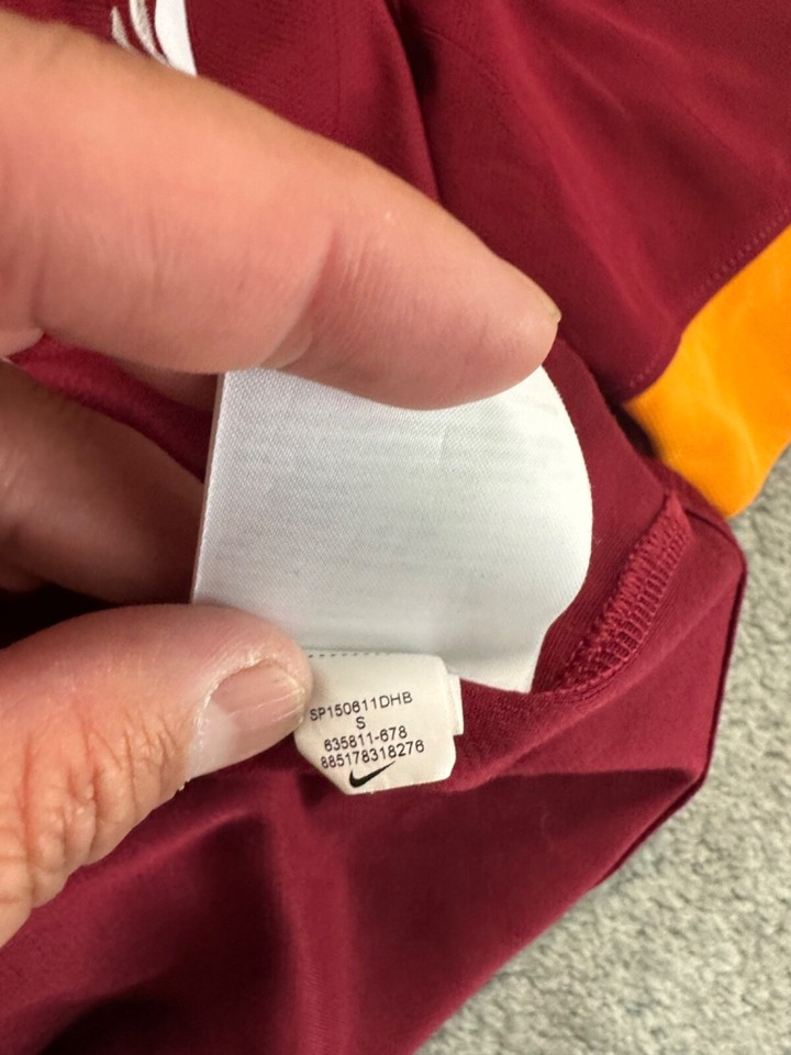 ROMA AS 2014 2015 HOME FOOTBALL SHIRT SOCCER JERSEY sz S #19 VICTOR ...