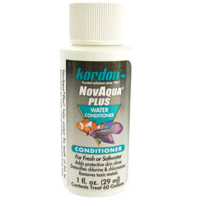 Kordon NovAqua Plus 1oz Water Conditioner Removes Copper & Toxic Metals ...