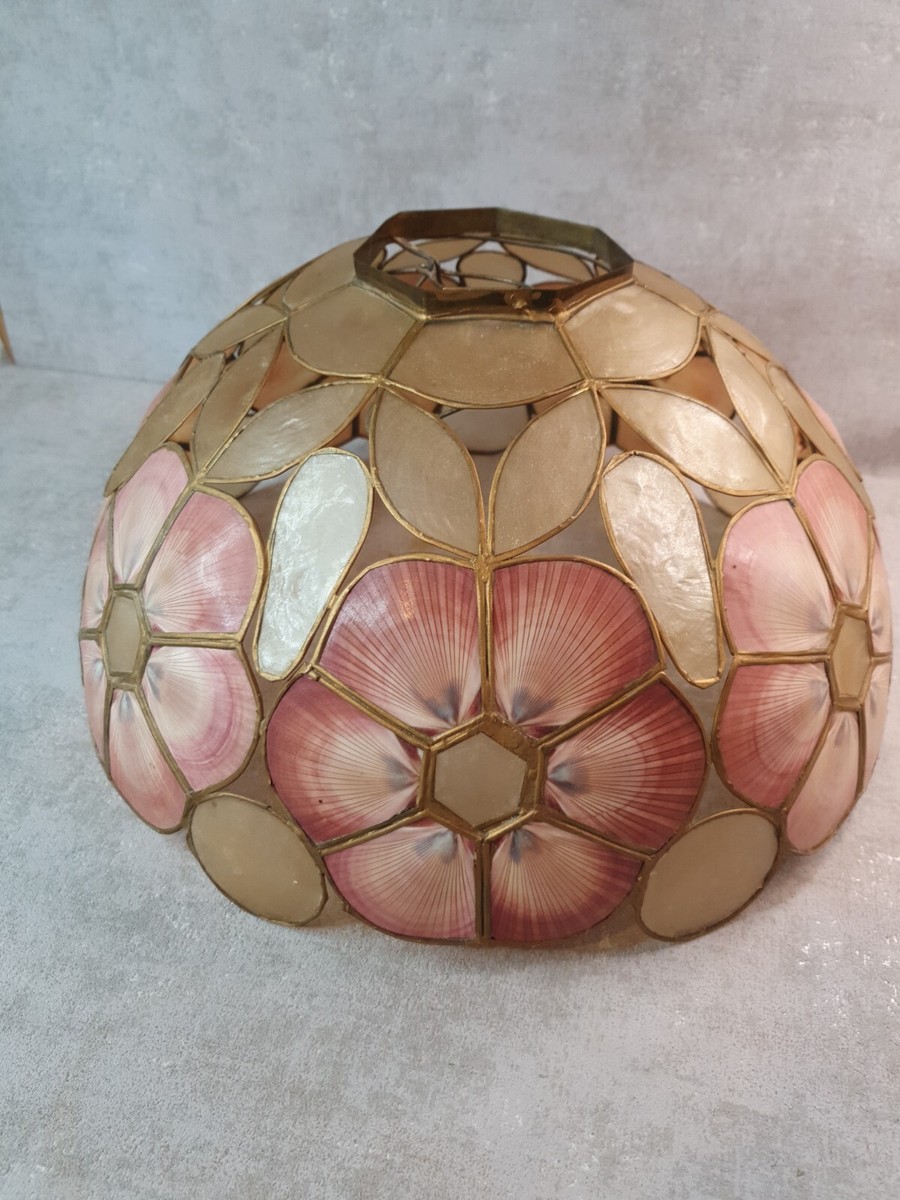 Vintage Capiz Shell Lamp Shade