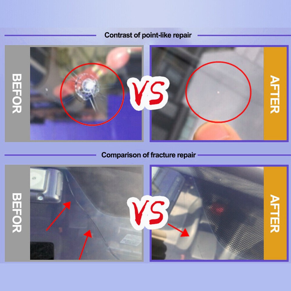 Auto Glass Nano Repair Fluid Car Windshield Resin Glue Crack Tools Kit ...