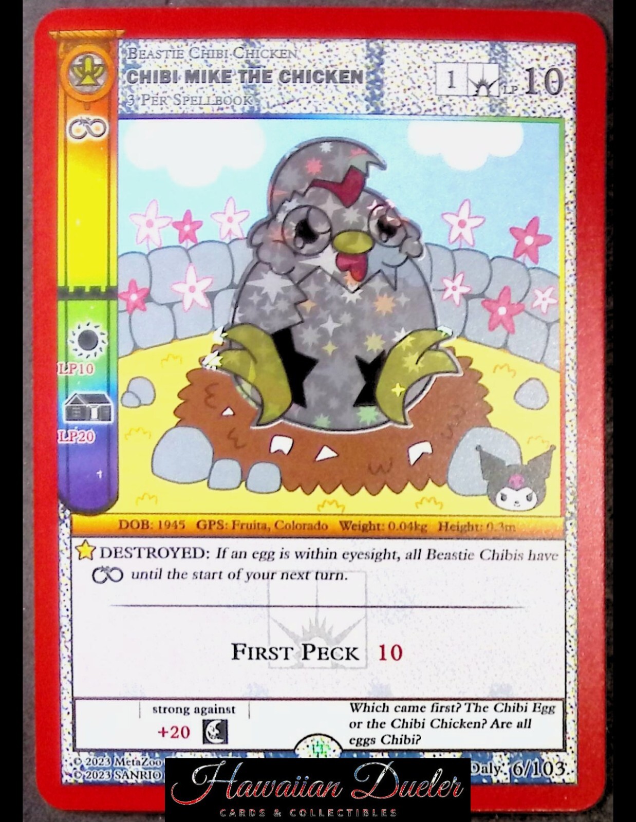 MetaZoo - Kuromi's Cryptid Carnival - Chibi Mike the Chicken - Reverse ...