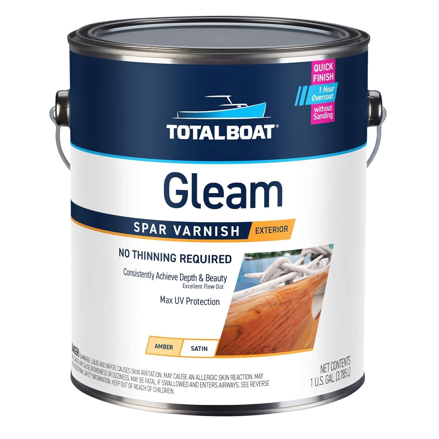 TotalBoat-495709 Gleam Marine Spar Varnish, Gloss and Satin ...