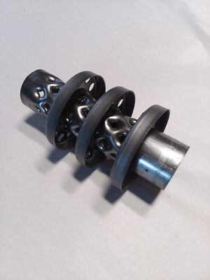 (1) Collector Header Insert Muffler Silencer Baffle NO Caps Fit 3.5" OD ...