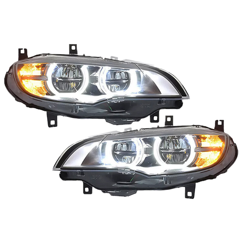 Pairs For 2007-2013 BMW X6 E71 Xenon Adaptive LED Headlights Assembly W ...