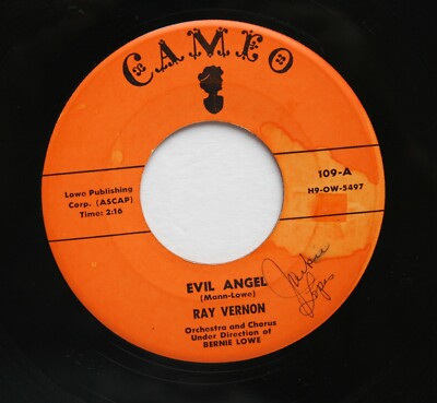 RAY VERNON 50s R&R Rockabilly 45rpm Evil Angel b/w Remember You're Mine ...