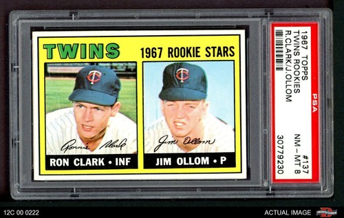 1967 Topps - 1967 Rookie Stars #137 Ron Clark, Jim Ollom (RC) for sale ...