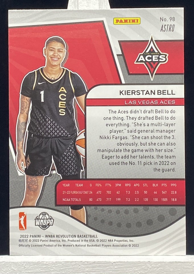 2022 Panini Revolution WNBA Kierstan Bell Astro RC #98 Aces C736 | eBay