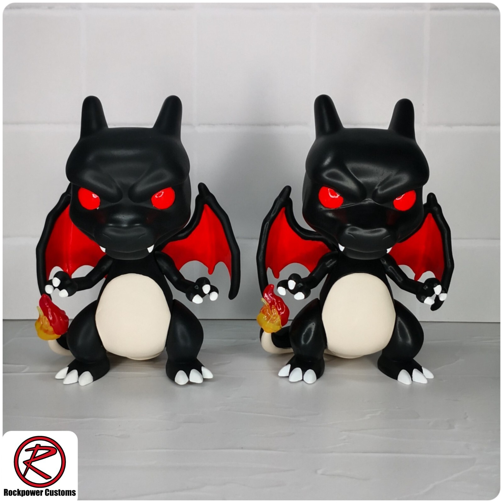 🐉🔥 Funko Pop! Charizard #843 CUSTOM Shiny BlackLight 🔥🐉 | eBay