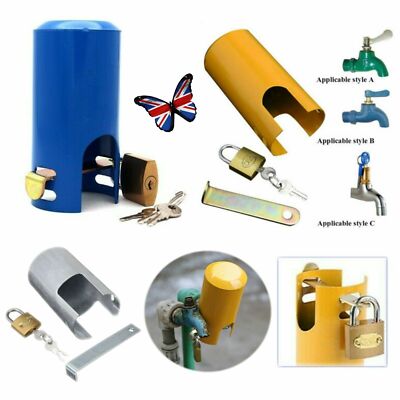 Outside Lock Tap Protective Cover Iron Outdoors Garden Against Theft ...