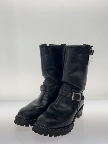 WESCO Boots Long Engineer Boots Leather Black Size 9 | eBay