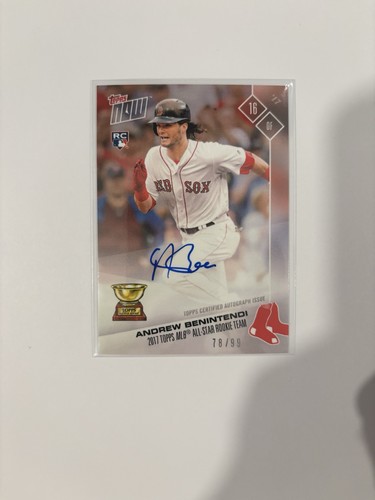 2017 Topps Now - Andrew Benintendi #/99 Autographs (AU, RC) | eBay