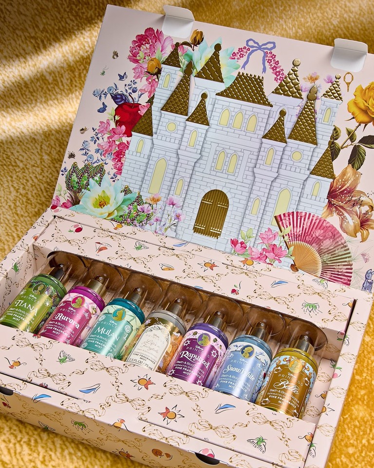Bath And Body Works Disney Princess 7 Piece Mini Fine Fragrance Set | eBay