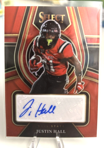 Justin Hall 2022 Panini Select Draft Autograph RC Rookie BALL STATE | eBay