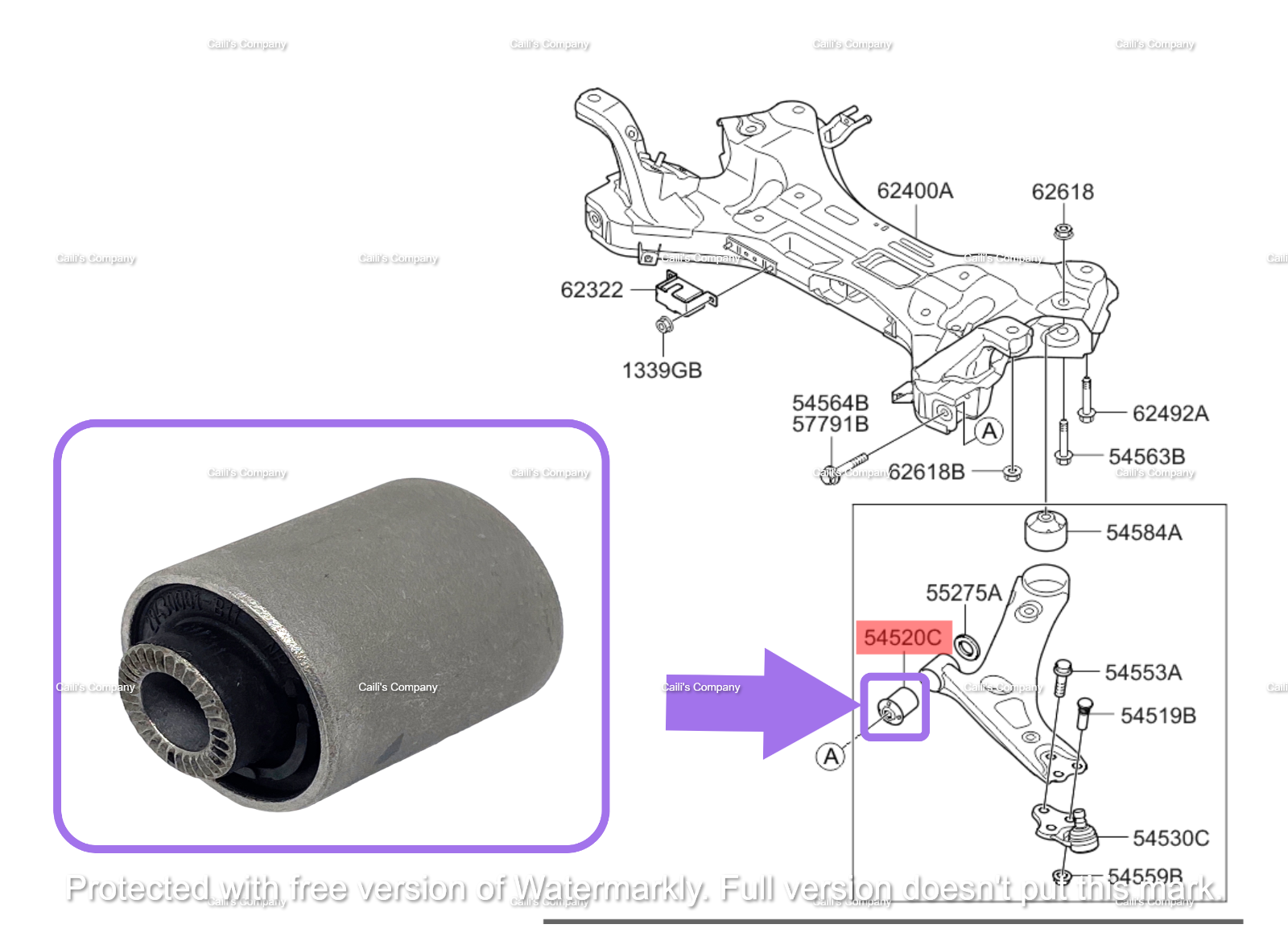 54551-2S000 For TUCSON 10-13 Kia SPORTAGE 11-13 Front Lower Control Arm ...