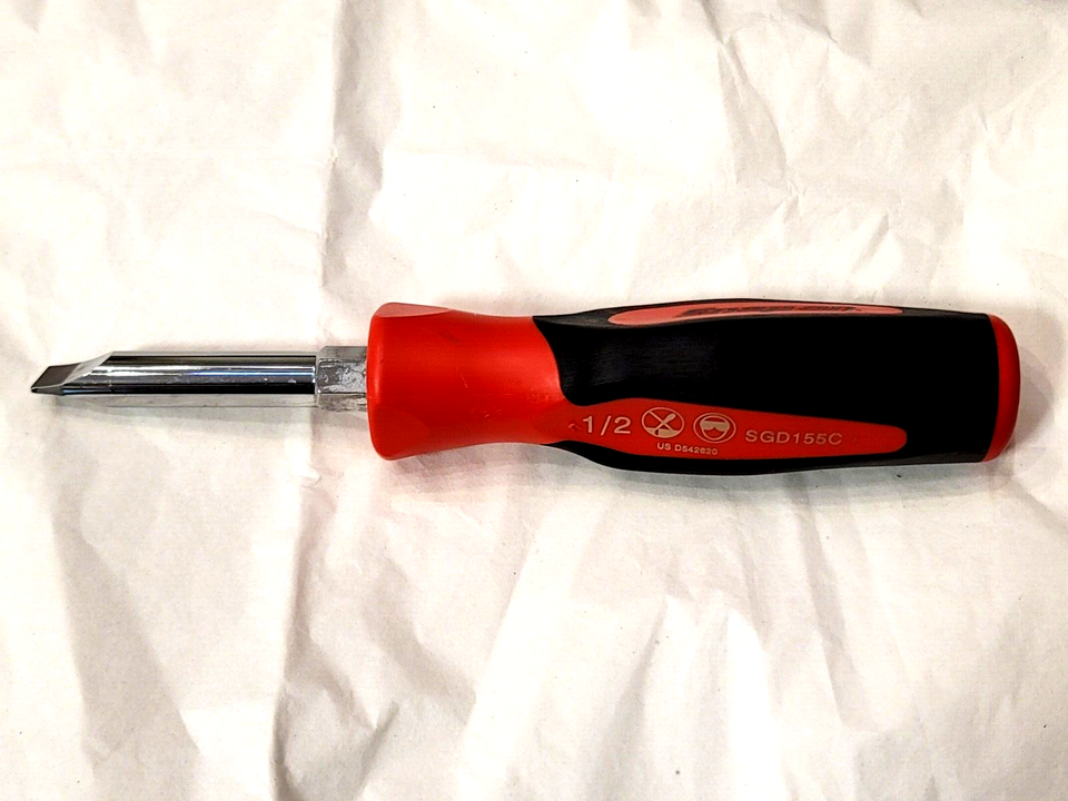 Snap-on Large Marine Aircraft Plug FLAT Slot Screwdriver RED Plastic ...