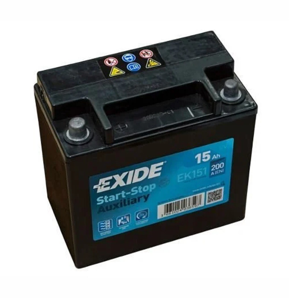 EXIDE Starter Battery Start-Stop Auxiliary EK151 | eBay
