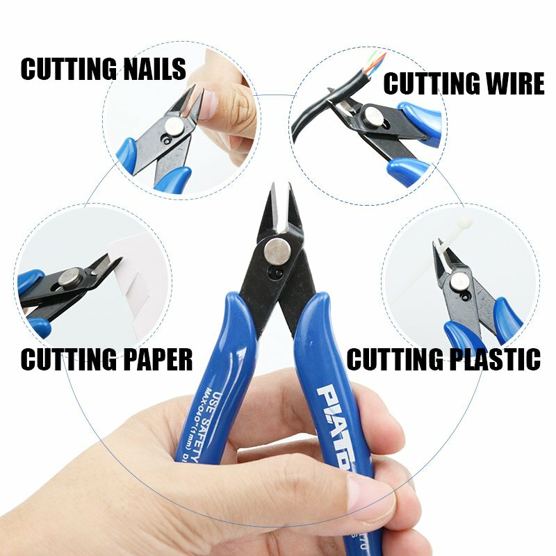 Flush Side Cutter Precision Shear Wire Snips Pliers Tool Diagonal Mini ...