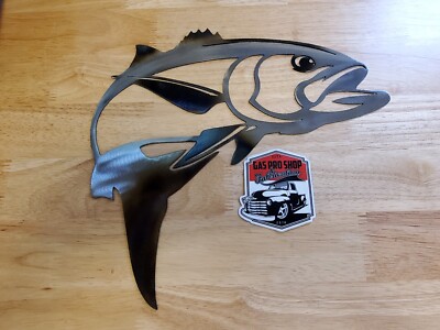 Bluefish Metal Wall Art Plasma Cut Home Decor Fish | eBay