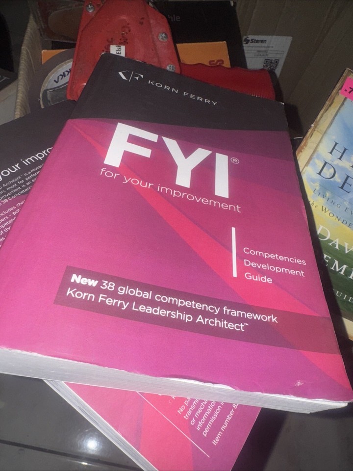 FYI: For Your Improvement - Competencies Development Guide, - VERY GOOD ...