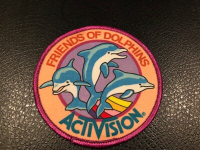 VINTAGE ACTIVISION PATCH: FRIENDS OF DOLPHINS! ATARI 2600 5200 | eBay