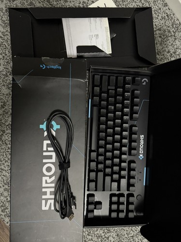 Logitech G PRO X Wired Mechanical Gaming Keyboard, Red Switch - Shroud ...