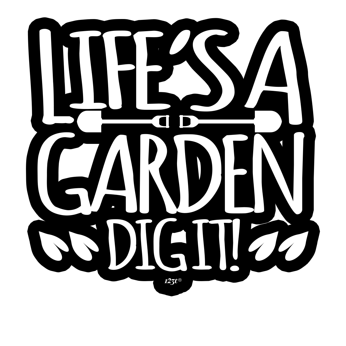 2 x Car Stickers lifes a garden dig it Decal Truck Bumper Laptop Window ...