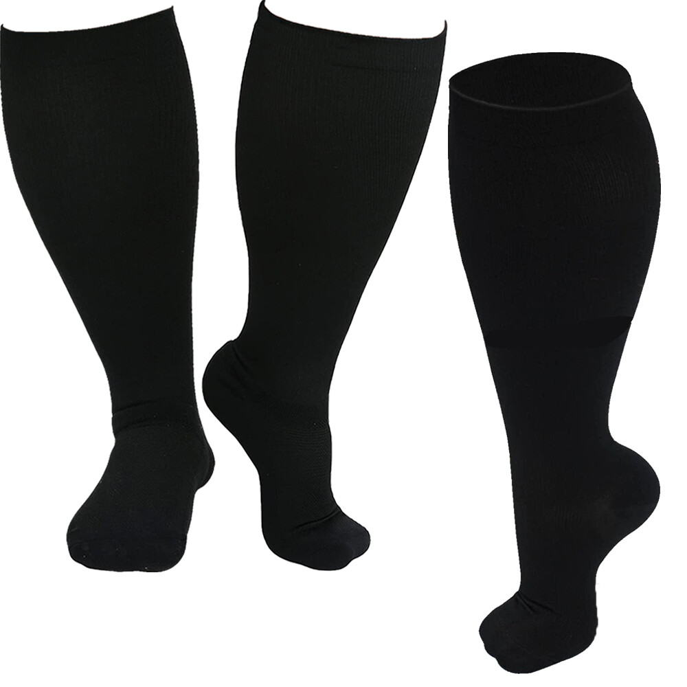 XXXL Compression Socks Wide Calf For Blood Circulation Muscle Fatigue ...
