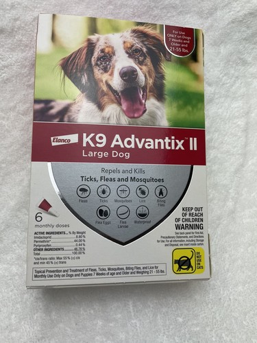 K9 Advantix II for Large Dogs 21-55lbs,Flea,Tick Treatment & Prevention ...