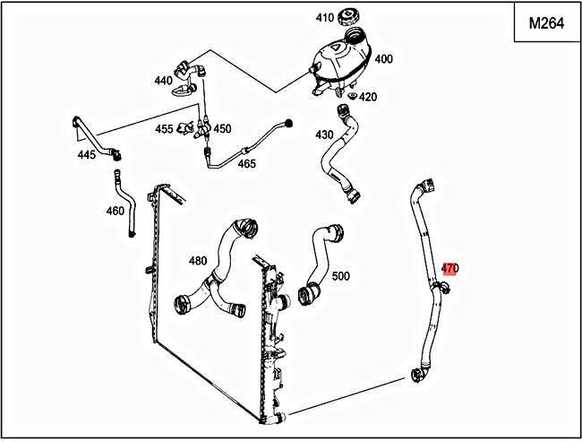 Genuine MERCEDES Coolant hose 2385019300 | eBay