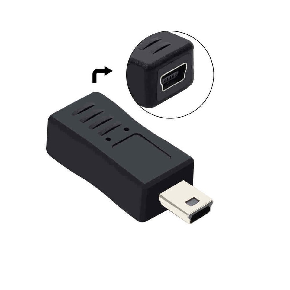 Mini USB to Micro USB Adapter Converter Type-C to Micro Left / Right ...