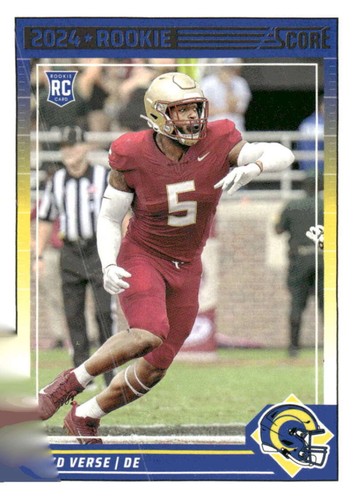 2024 Score #312 Jared Verse Los Angeles Rams Rookie | eBay