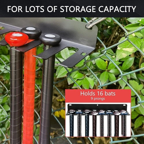 Display Stand Softball Bat Hanger Metal Bat Rack Baseball Bat Holder ...