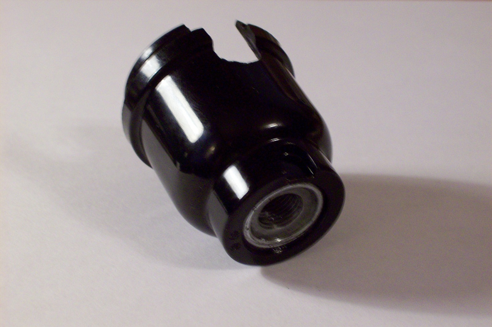 Black Phenolic one-slot cap for medium-size phenolic sockets 1/8IP ...