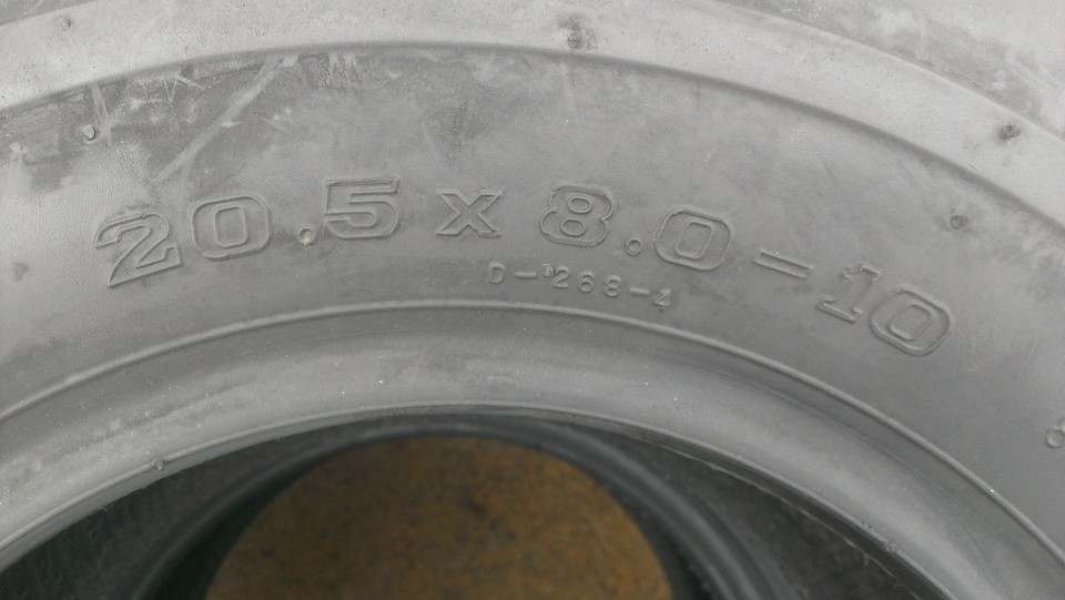 2 - 20.5X8.0-10 10 Ply Deestone D268 Boat Trailer Tires pontoon camper ...