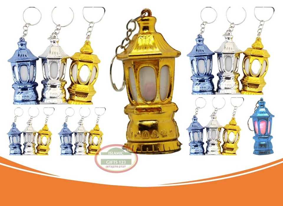 40pcs Mini Keychain Flashlights LED Lanterns Eid Ramadan Camping Travel ...