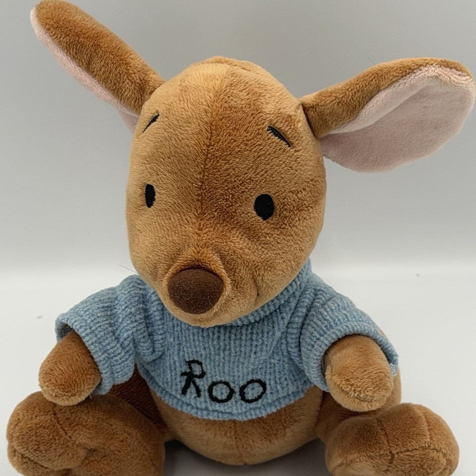 Disney Winnie The Pooh Roo Plush Kangaroo Store Exclusive Blue Knit ...