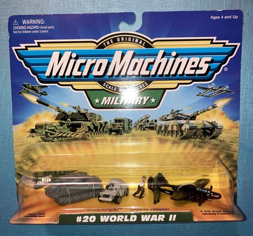 1998 Micro Machines Military #20 WWII Tiger Tank Armored Car P-61B ...
