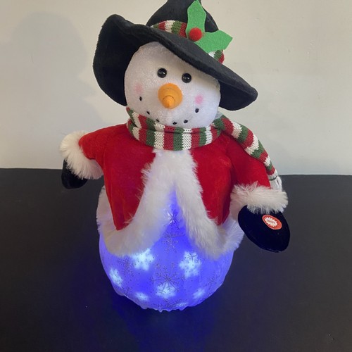 Magic Power Animated Winter Wonderland Light Up Musical Snowman ...