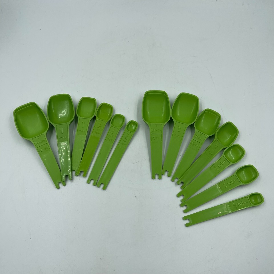 Tupperware Stacking Measuring Cup Spoon D Ring Cups Spoons YOU CHOOSE ...