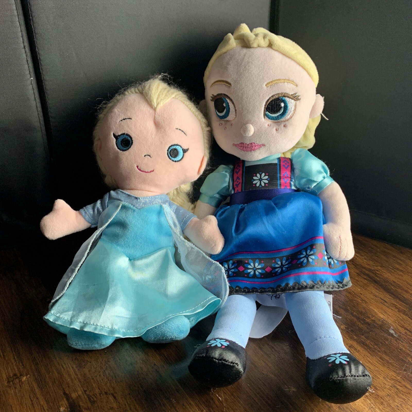 Disney Parks Frozen ELSA Baby Plush (Yarn Hair) & Toddler Elsa Stuffed ...