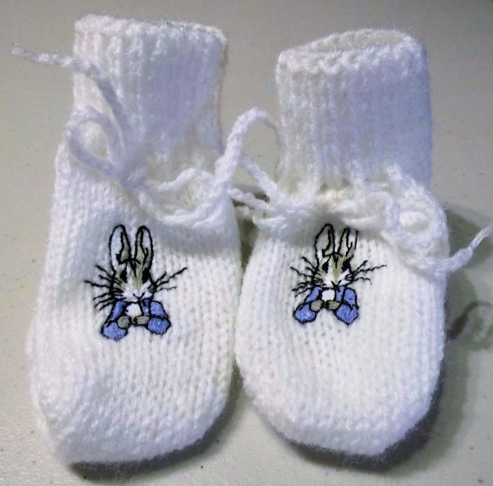 Peter Rabbit Knitted baby cardigan, hat, mittens and booties set 2 (New ...