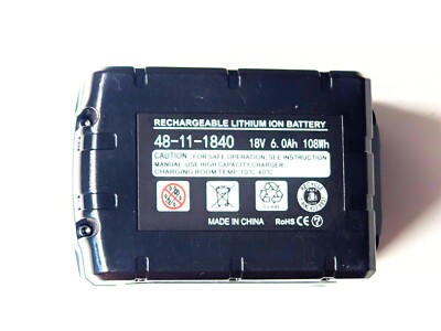 Li-ion 48-11-1860 18V 6.0Ah 108Wh Rechargeable Lithium Battery | eBay