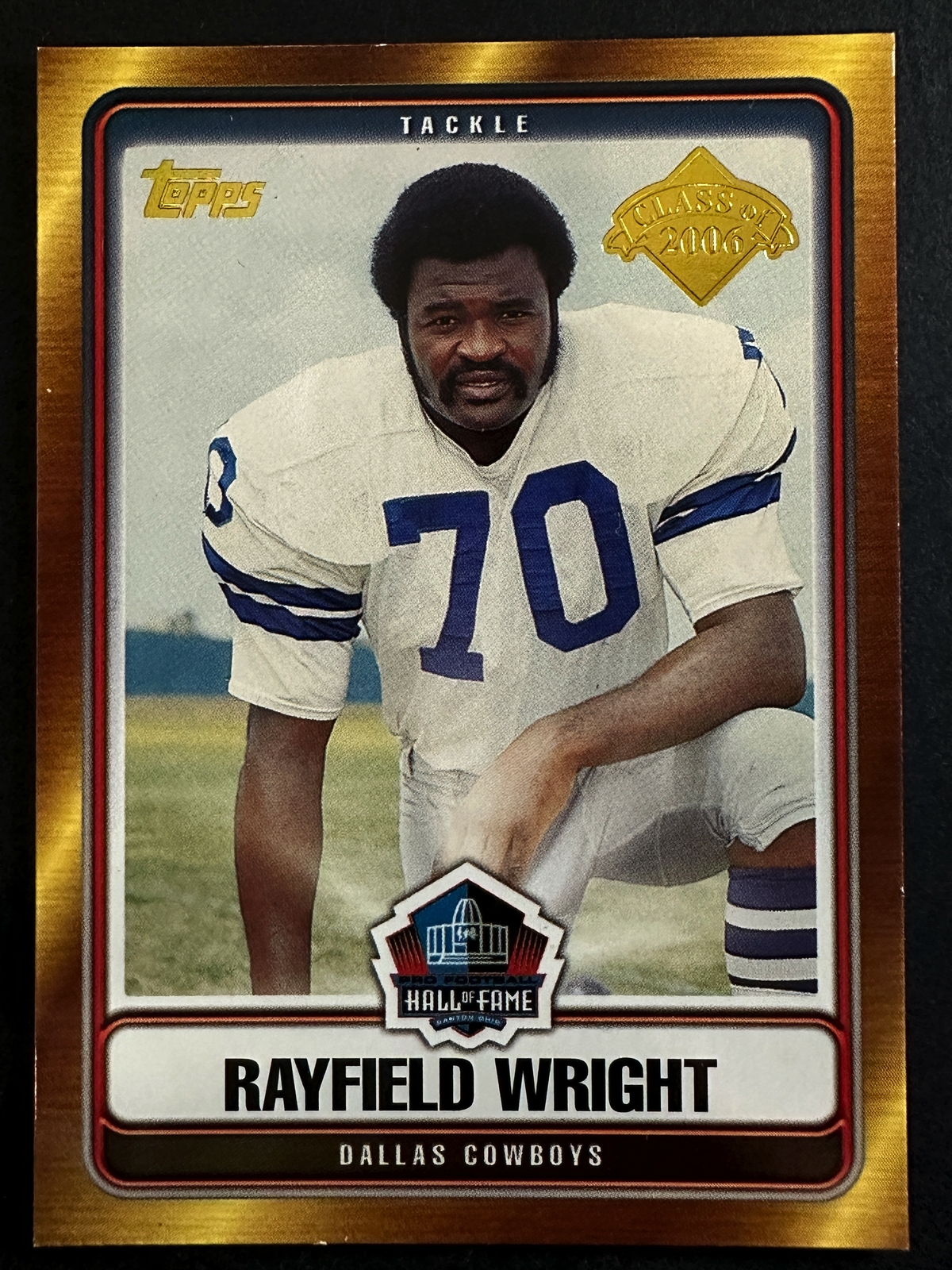 Rayfield Wright 2006 Topps Football Hall of Fame Tribute Cowboys #HOFT ...
