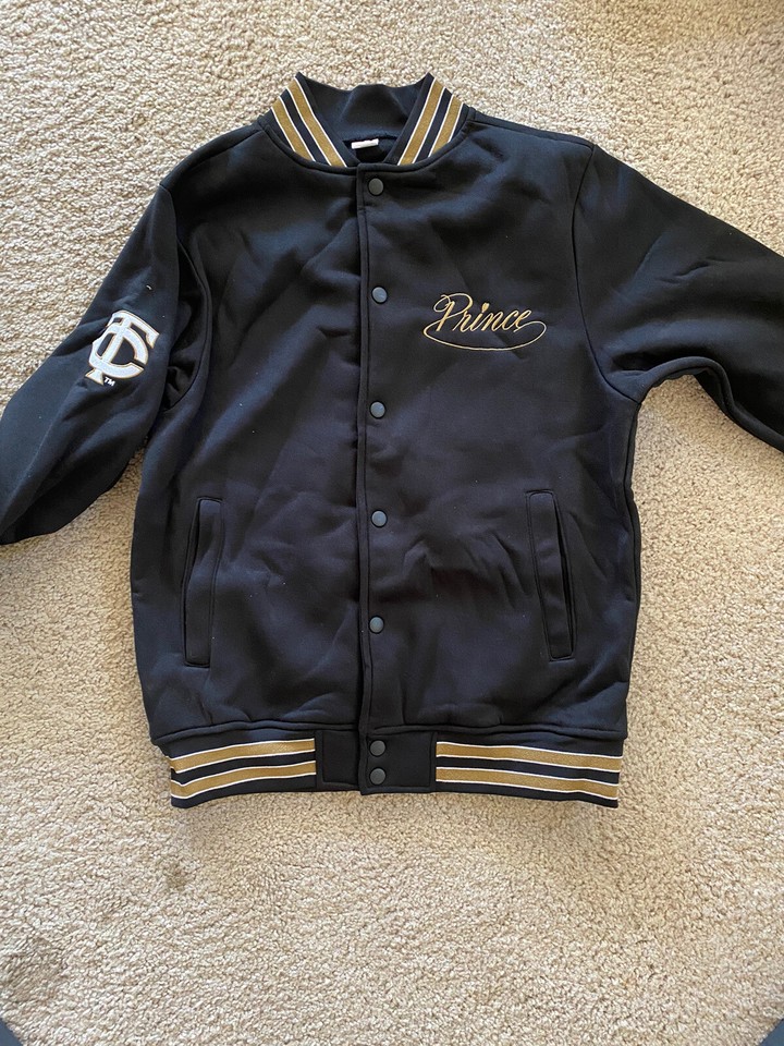 Minnesota Twins Prince Theme Night 2021 Bomber Sweater Jacket- Small ...