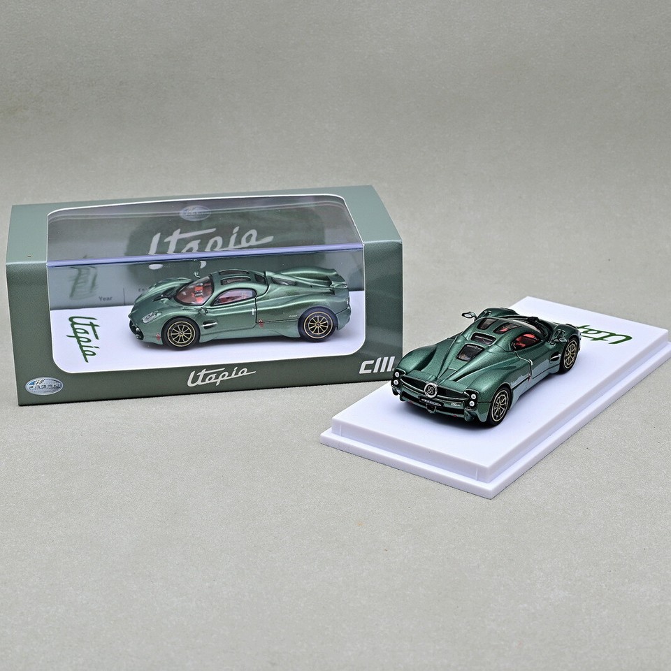 CM Model 1/64 Scale Pagani Utopia Green Diecast Car Model Toy Gift NIB ...